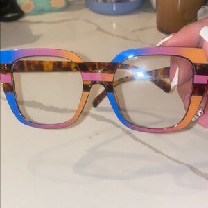 Accessories | Colorful Square Frame Glasses | Poshmark